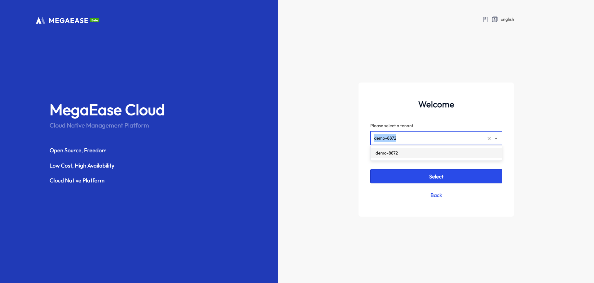 MegaEase Cloud 用户手册 - 用户管理
