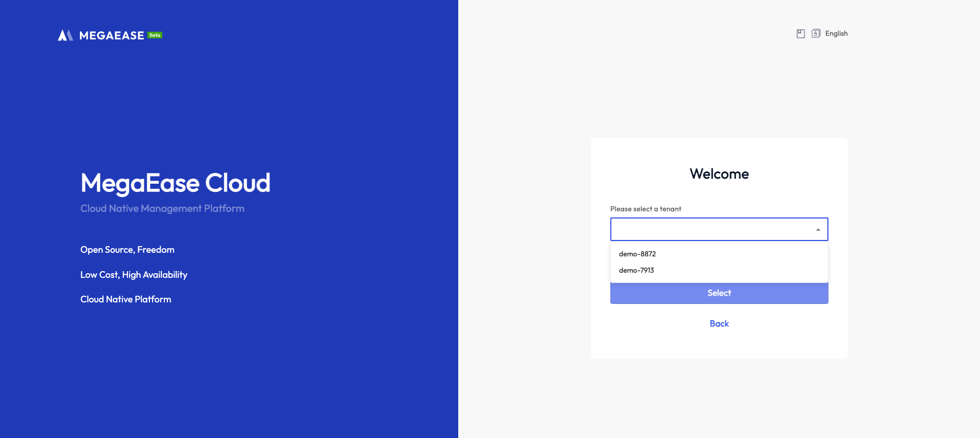 MegaEase Cloud 用户手册 - 用户管理