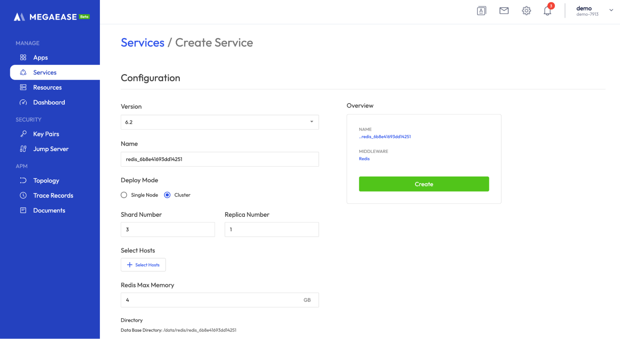 MegaEase Cloud 用户手册 - 高可用服务管理