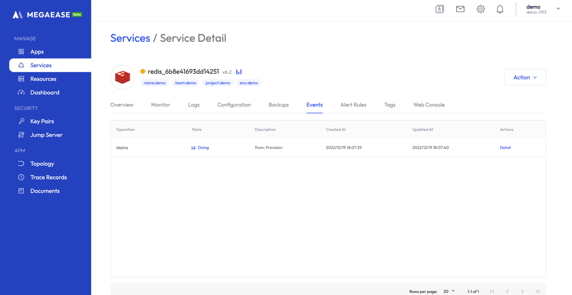 MegaEase Cloud 用户手册 - 高可用服务管理